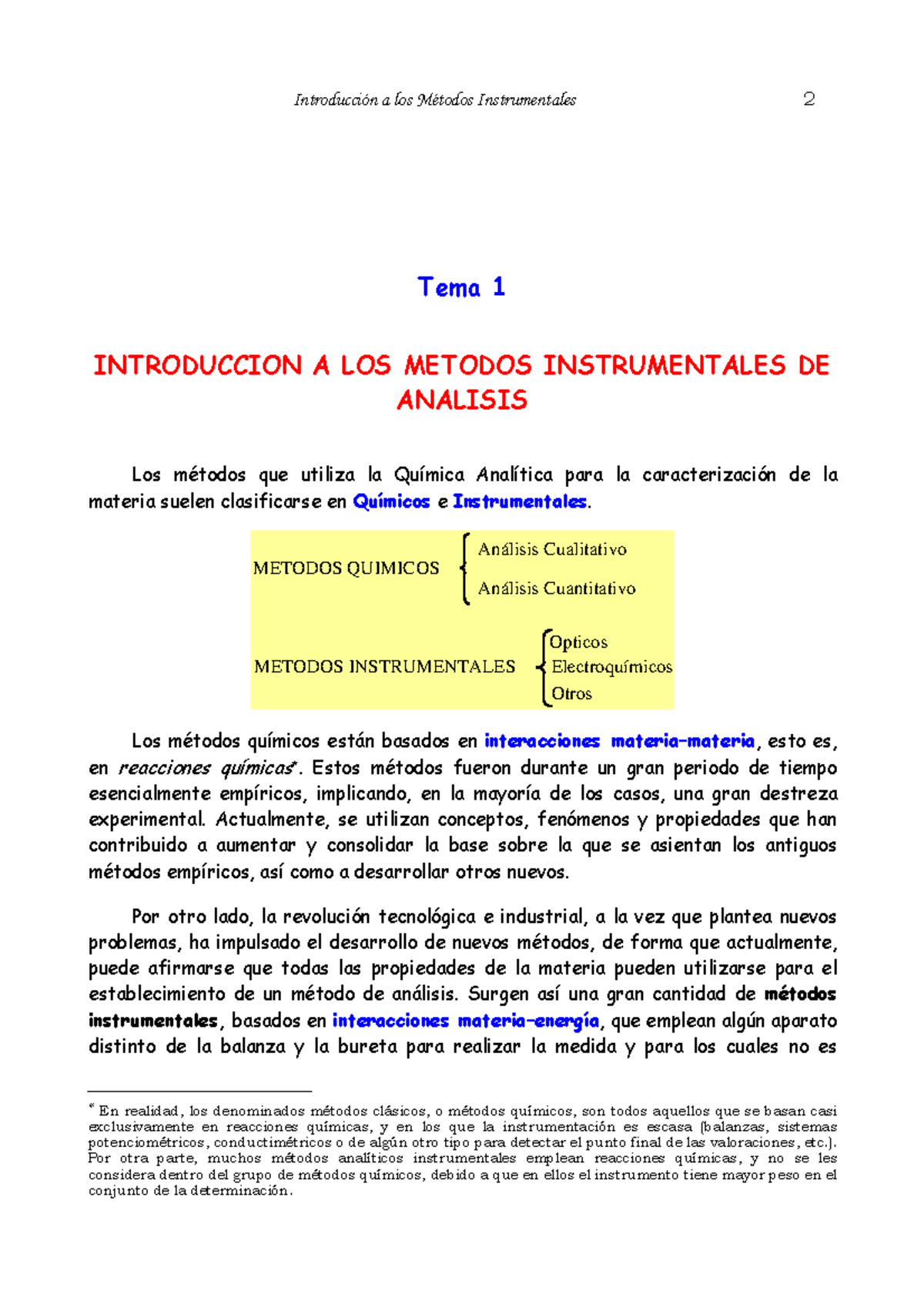 Metodos Instrumentales 3 - Introducción a los Métodos Instrumentales 2 ...