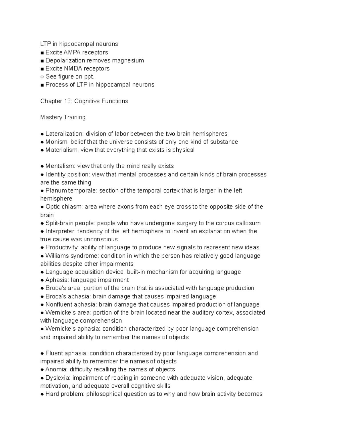 LTP in hippocampal neurons - Process of LTP in hippocampal neurons ...