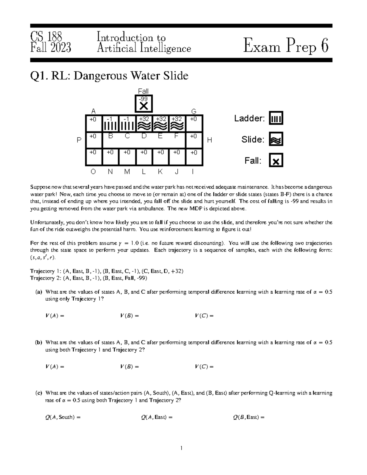 Disc06-examprep - CS 188 Fall 2023 Introduction to Artificial ...