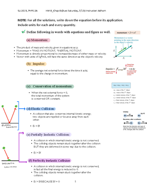 HW1 CH1 Physics 2A - Summer 201 9, PHYS 2A HW-1, Chap - 1, Due: Saturday, 6/22/1 9 Instructor ...
