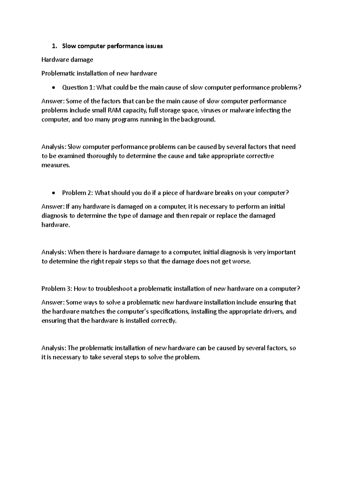 Slow computer performance issues - Slow computer performance issues ...