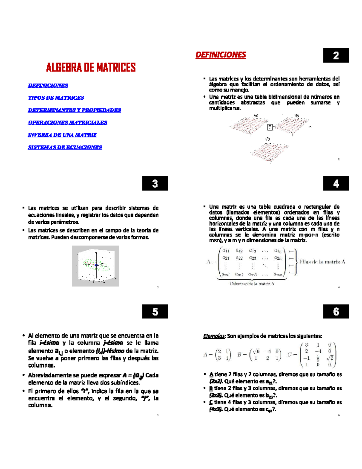 Vectores Y Matrices - Vectores y matrices - Studocu