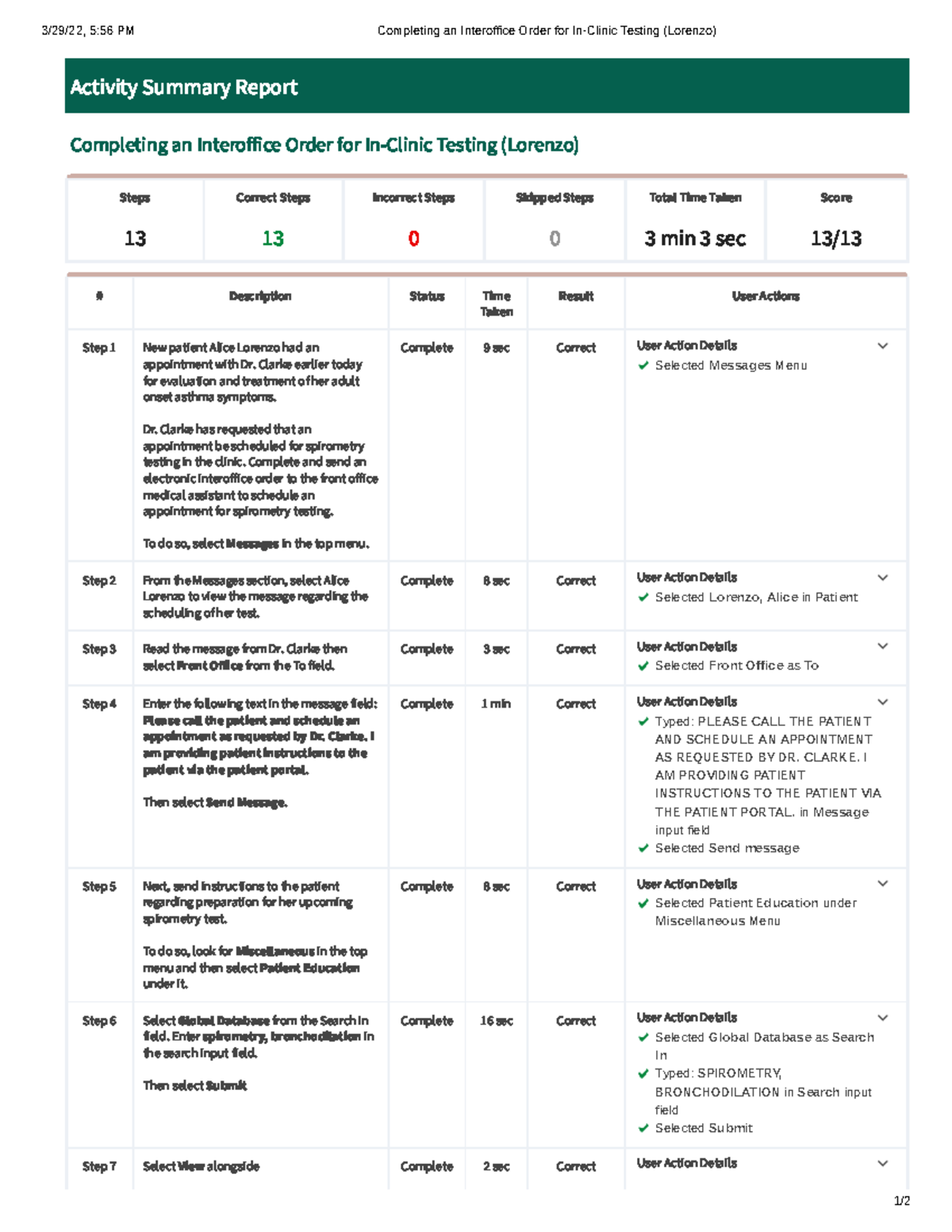 Completing an Interoffice Order for In-Clinic Testing (Lorenzo) - 3/29 ...