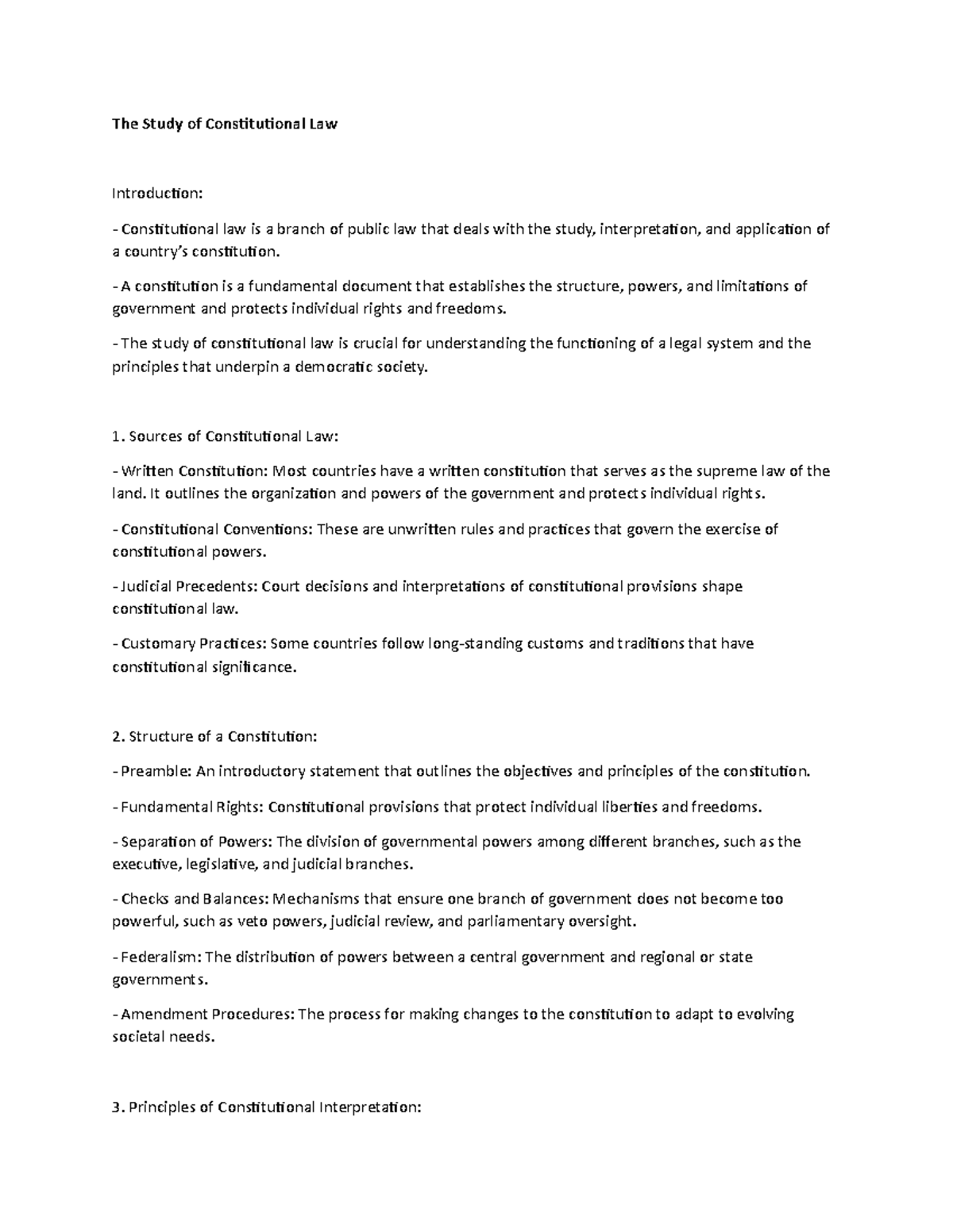 The Study of Constitutional Law - The Study of Constitutional Law ...
