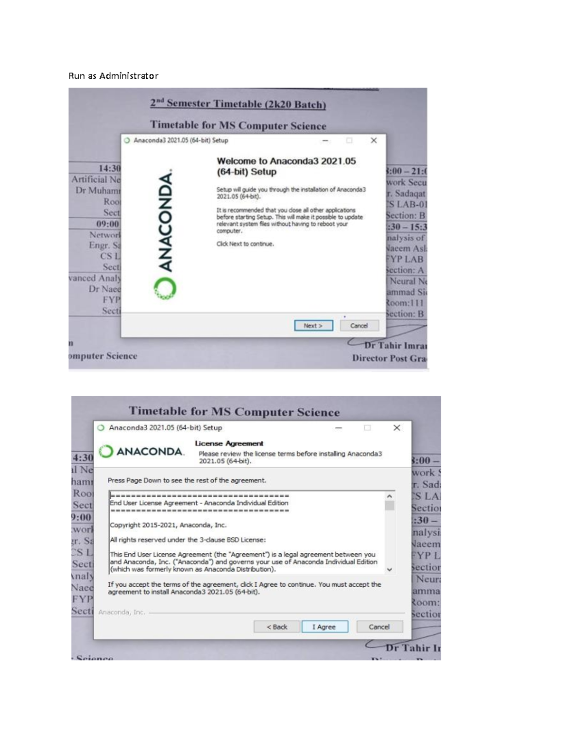 Manual for Installing Anaconda - computer education - Run as ...