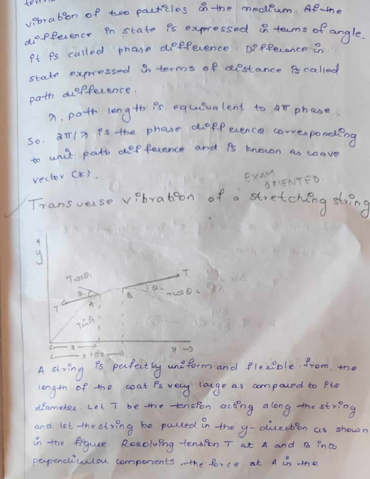Transverse vibration of stretched string - Engineering Physics A - Studocu