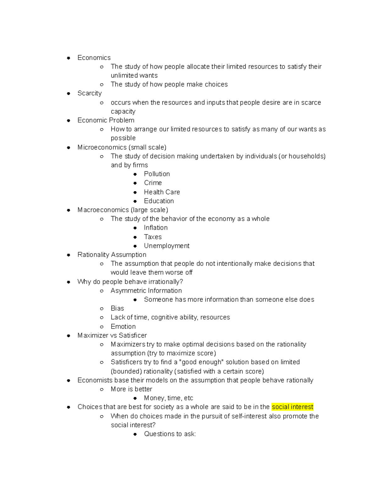 Economics in Business: Basics of Economics - Economics The study of how ...