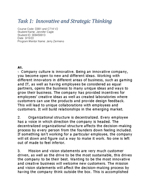 C207 TASK 2 Paper - passed - Jennifer Cagle Western Governors ...