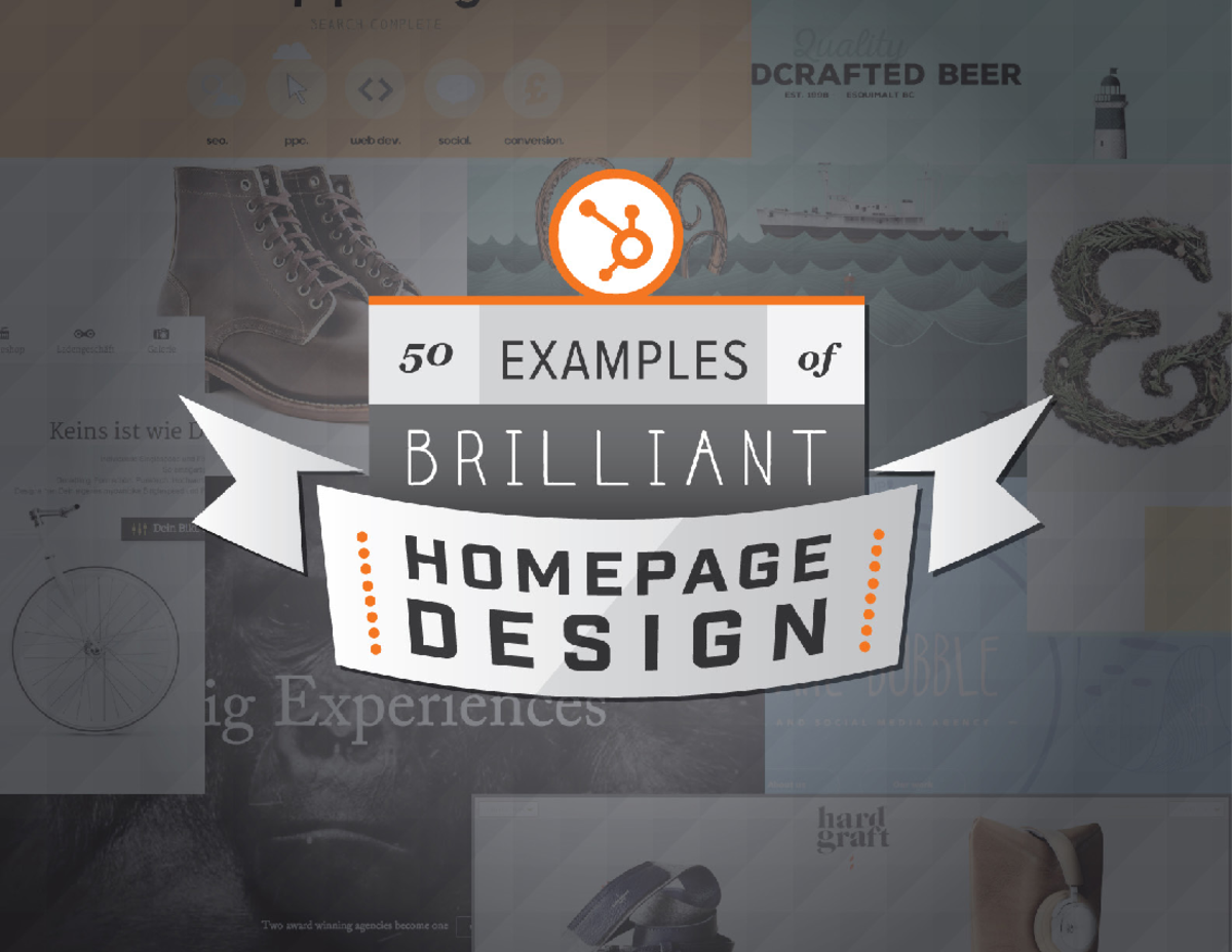 50 Examples of Brilliant Homepage Design - TABLE OF CONTENTS ...