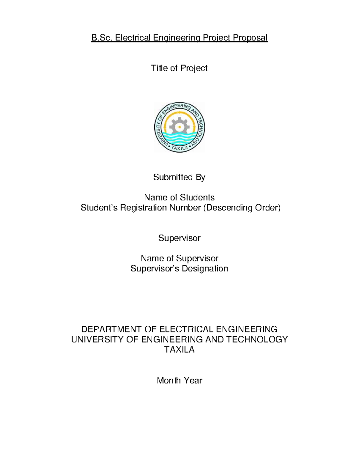 B - This is my roport - B. Electrical Engineering Project Proposal ...