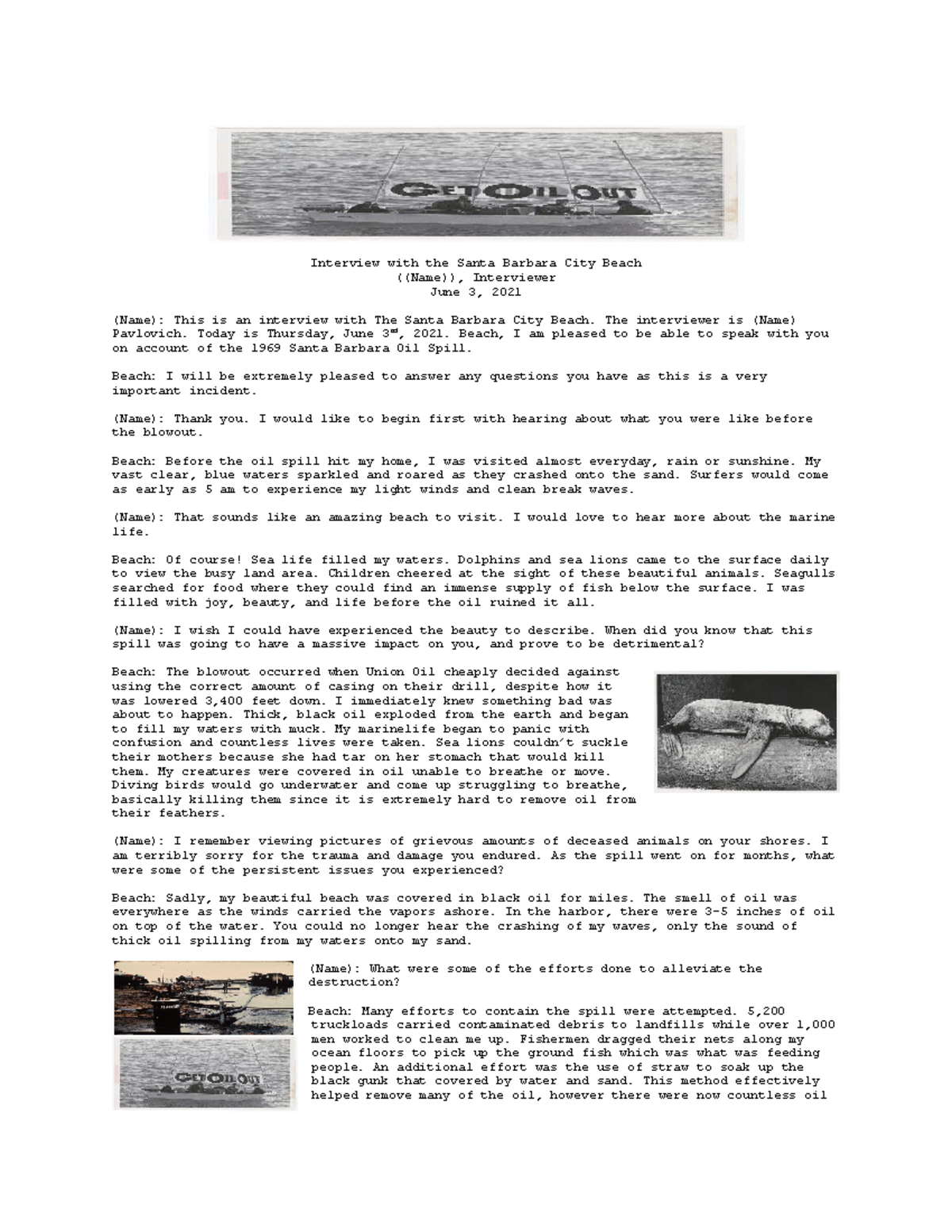 History 2C Lab 5 Assignment - Interview with the Santa Barbara City ...