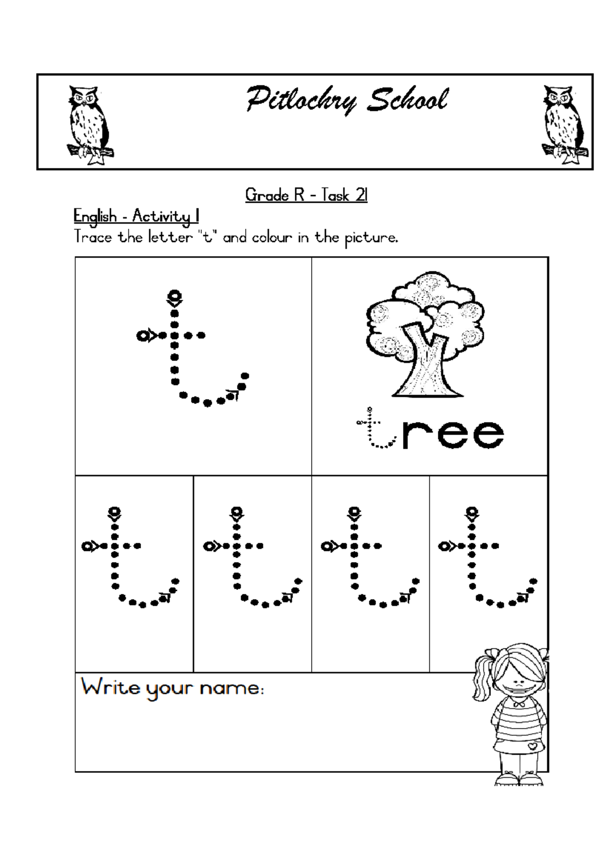 Grade R English Task 21 - MFPC411 - Pitlochry School - peacock - Studocu