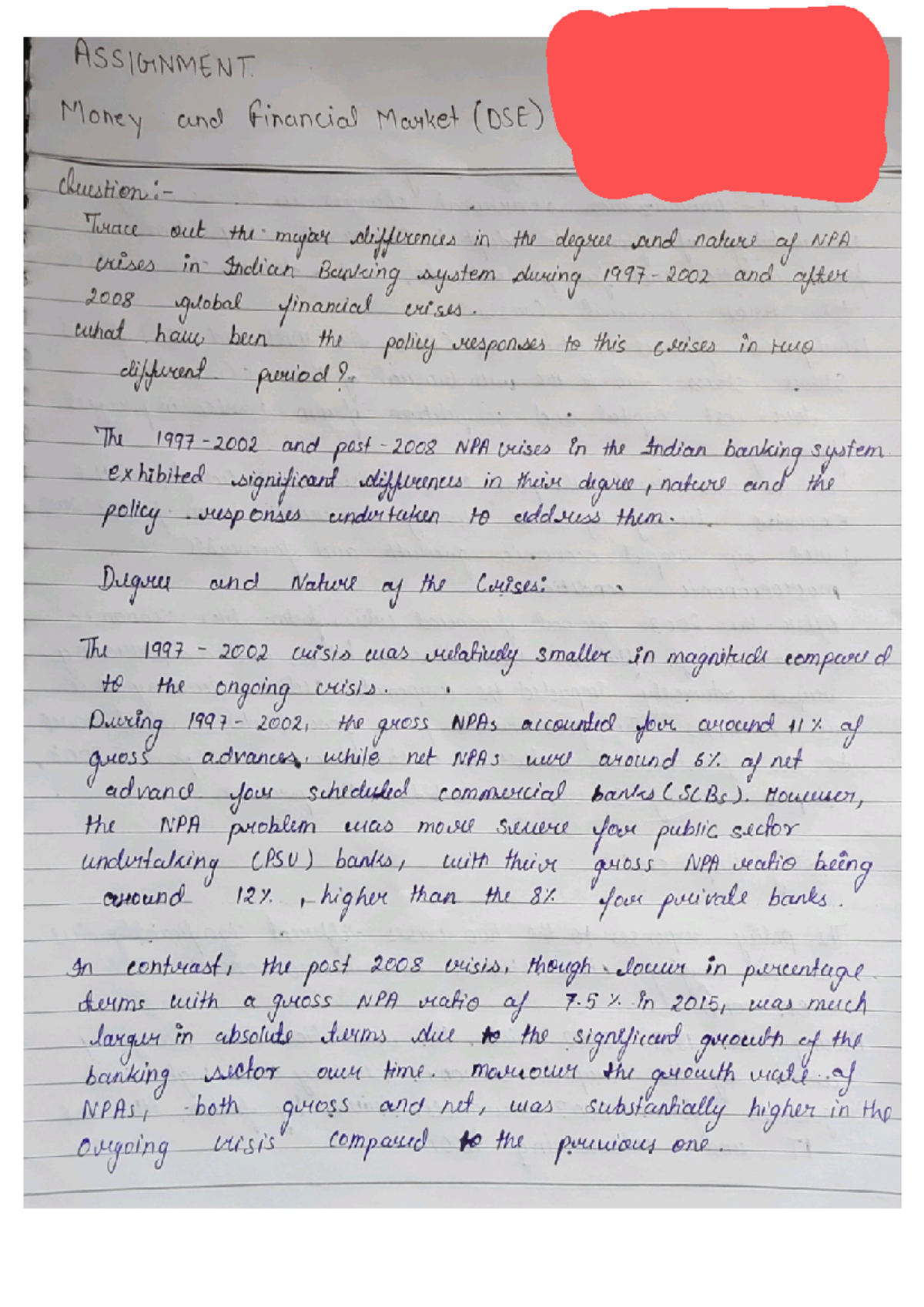 Copy - Money and Financial Markets - Studocu