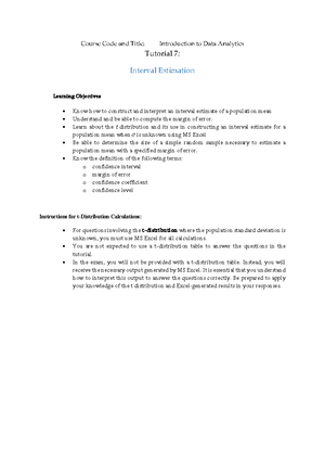 Tutorials- Continuos Probability Distribution - Tutorial 5 : Continuous ...