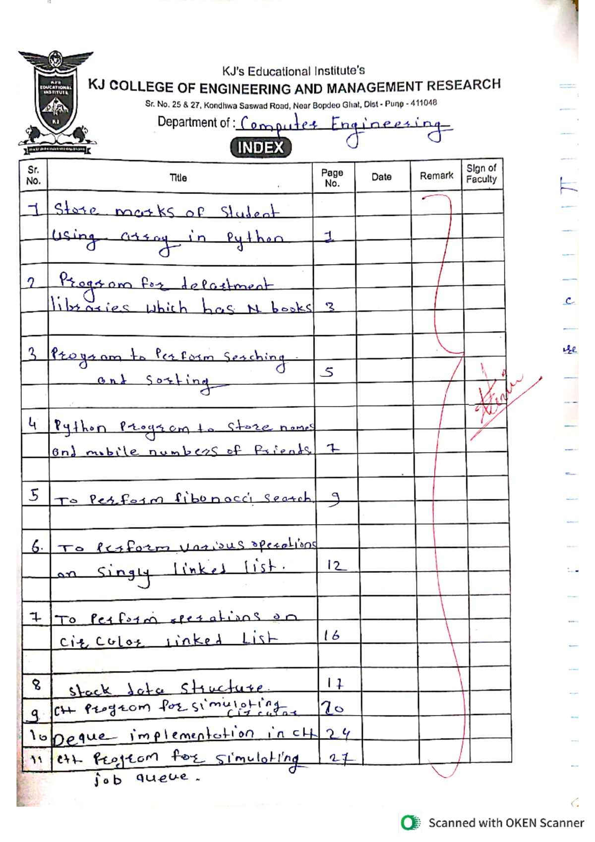 FDS practicals 1-13 - Practical - Computer Engineering - Studocu