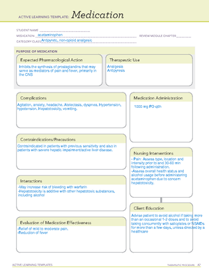 furosemide Pharmacology Template - ACTIVE LEARNING TEMPLATES ...