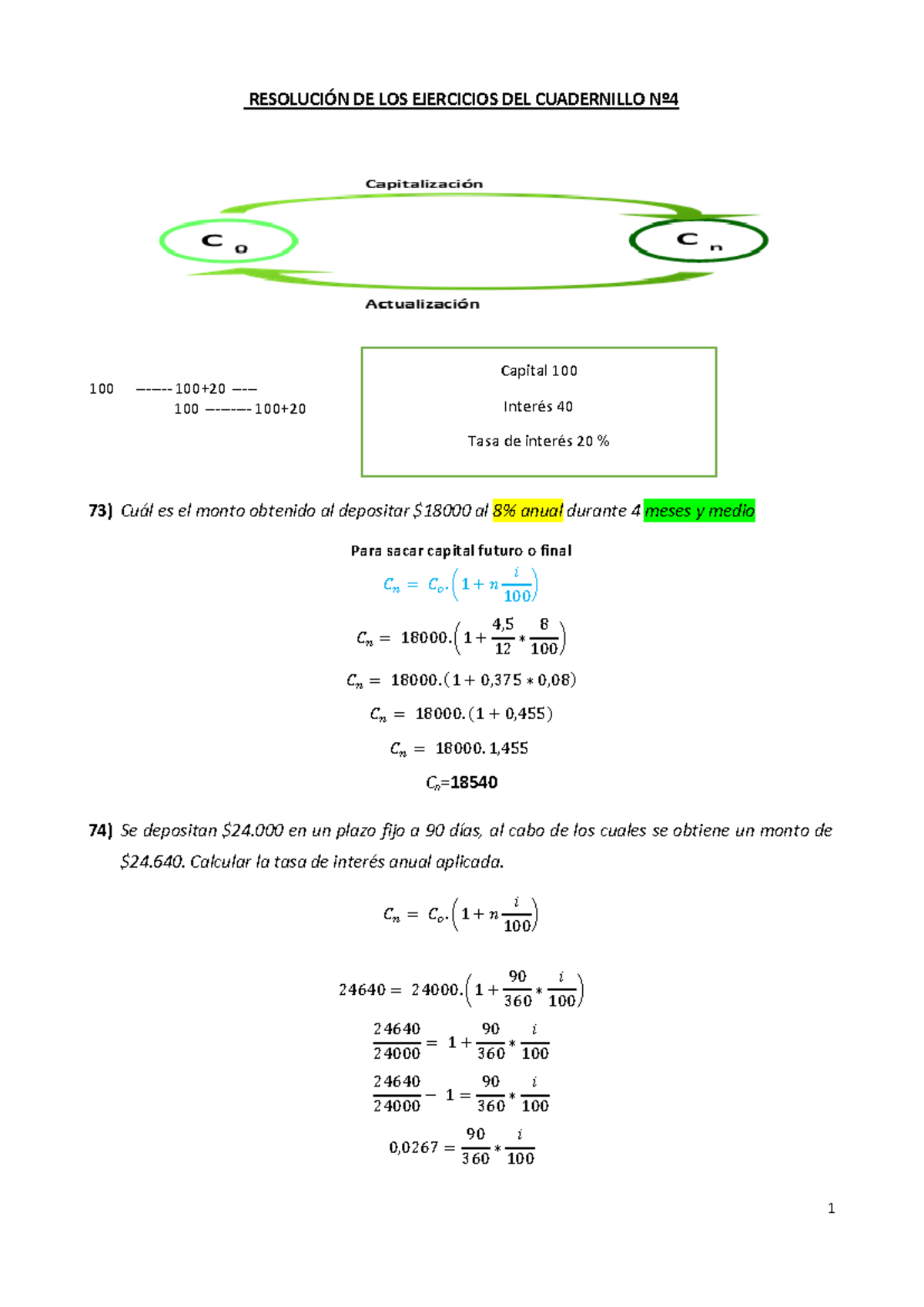 Ejercicios guía 4 - tp guia unidad 4 - RESOLUCIÓN DE LOS EJERCICIOS DEL CUADERNILLO Nº ...