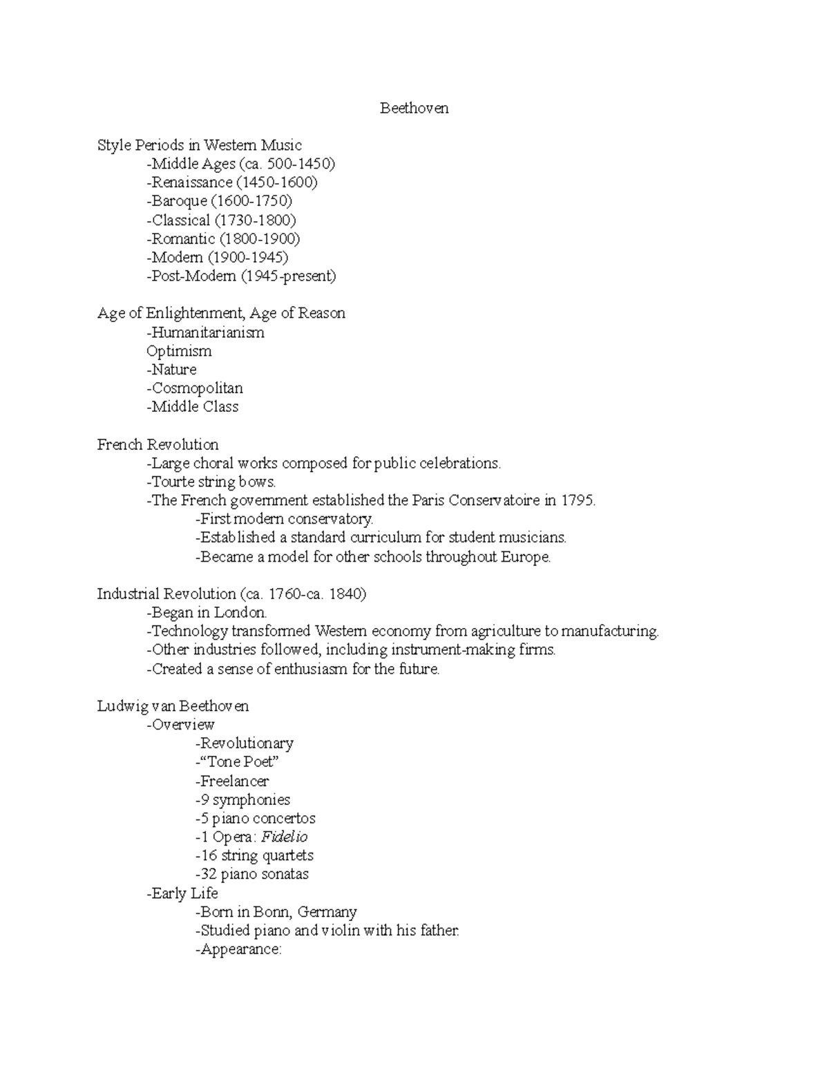 Ludwig van Beethoven - Beethoven Style Periods in Western Music -Middle ...