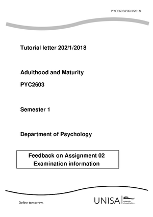 Pyc2603 tut101 2022 3 b tutorial letters - PYC2603/101/3/ Tutorial ...