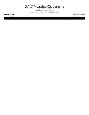 1.2.11 Practice Questions - 1.2 Practice Questions Candidate: Chau Vo ...