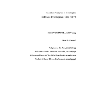 Contoh soalan - Information System Development - Studocu