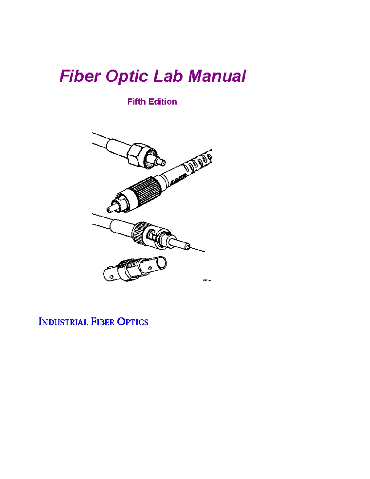 4 5852612197498229646 - Fiber Optic Lab Manual Fifth Edition 1102 I ...