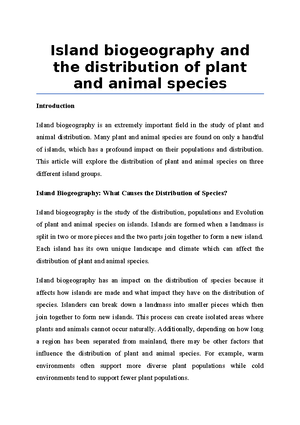 Enhancing Multiple Sequence Alignment with Biogeography Based Optimization Algorithm and - Studocu