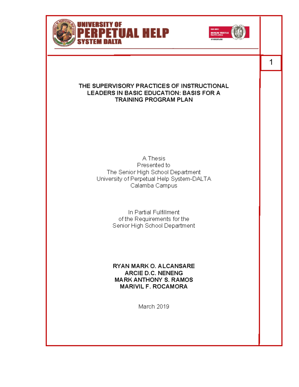 Thesis Temporary Format G11 - 1 THE SUPERVISORY PRACTICES OF ...