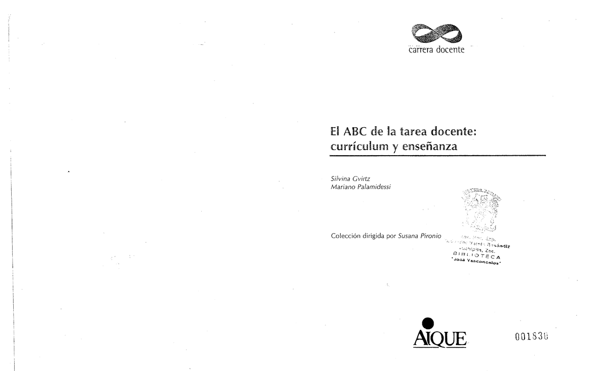 EL ABC DE LA Tarea Docente Curriculum - Pedagogía - Studocu