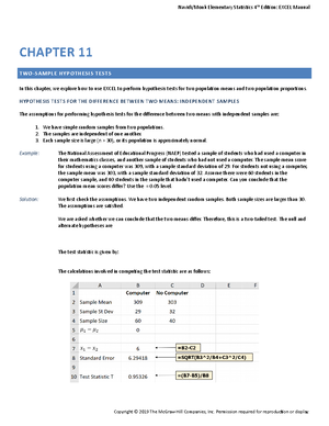 EL Stats 4e TI84 Manual 04 - CHAPTER 04 SUMMARIZING BIVARIATE DATA In this chapter, we explore ...