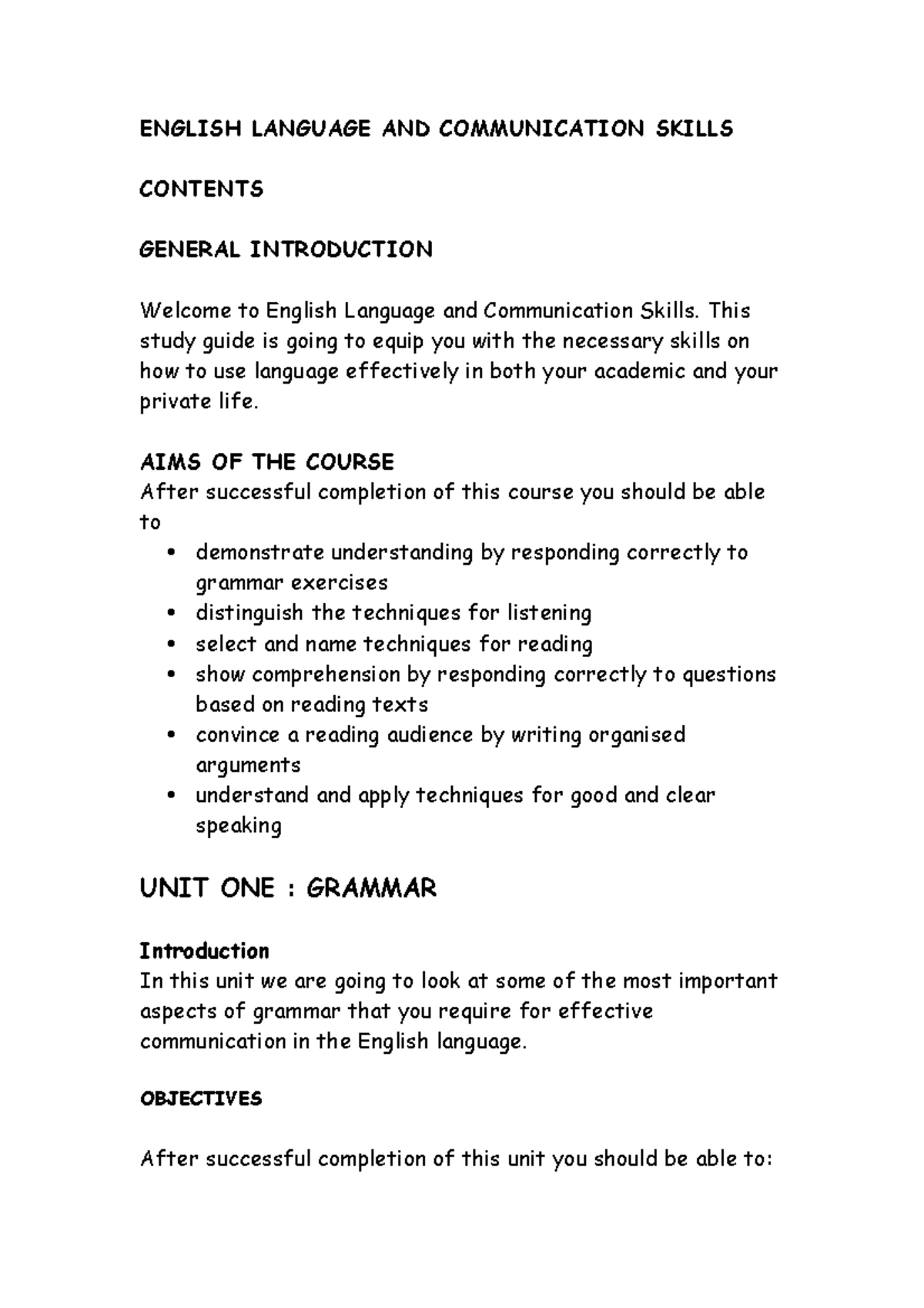 English Language AND Communication Skill - This study guide is going to ...