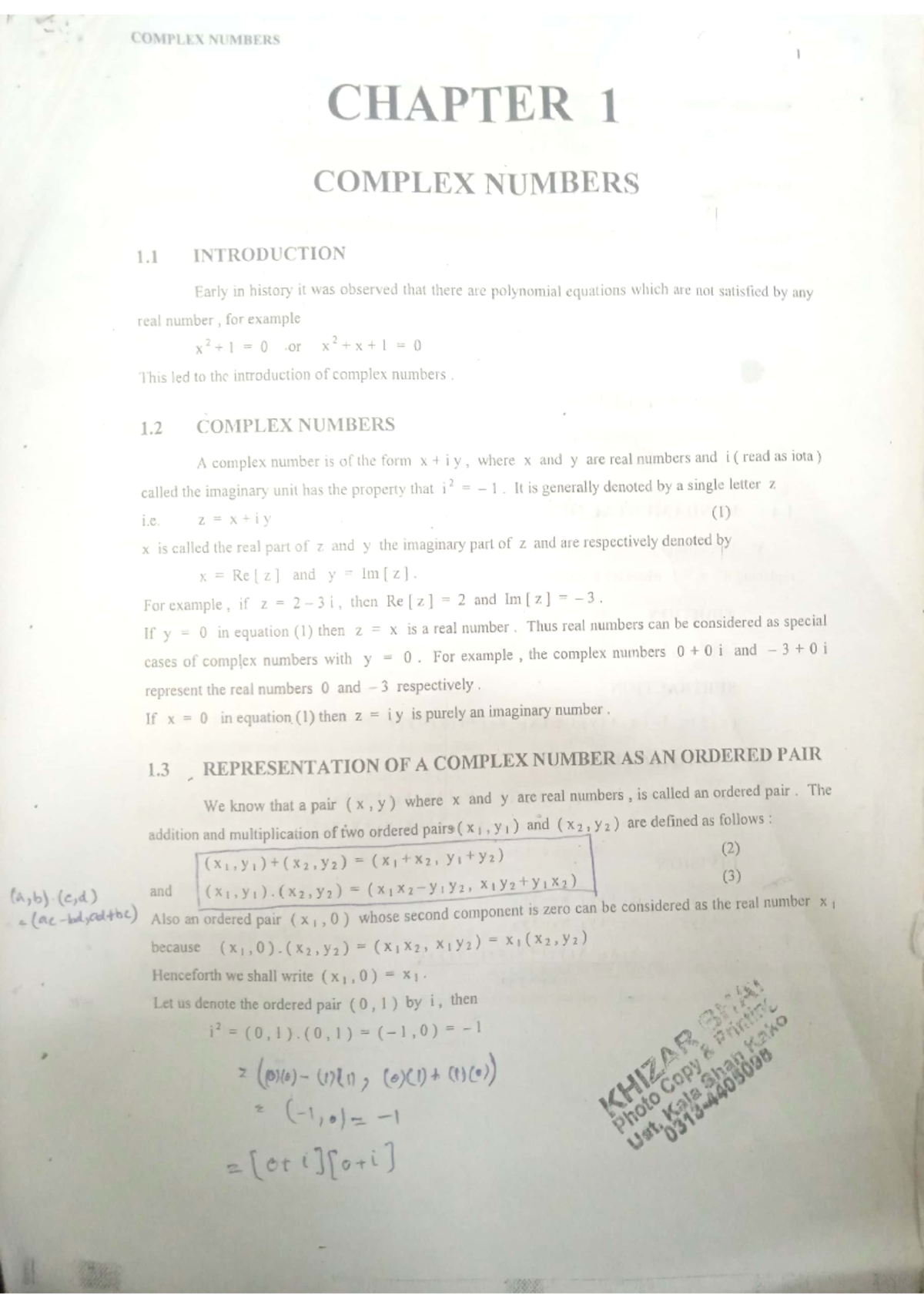 Complex Numbers - Calculus - Studocu