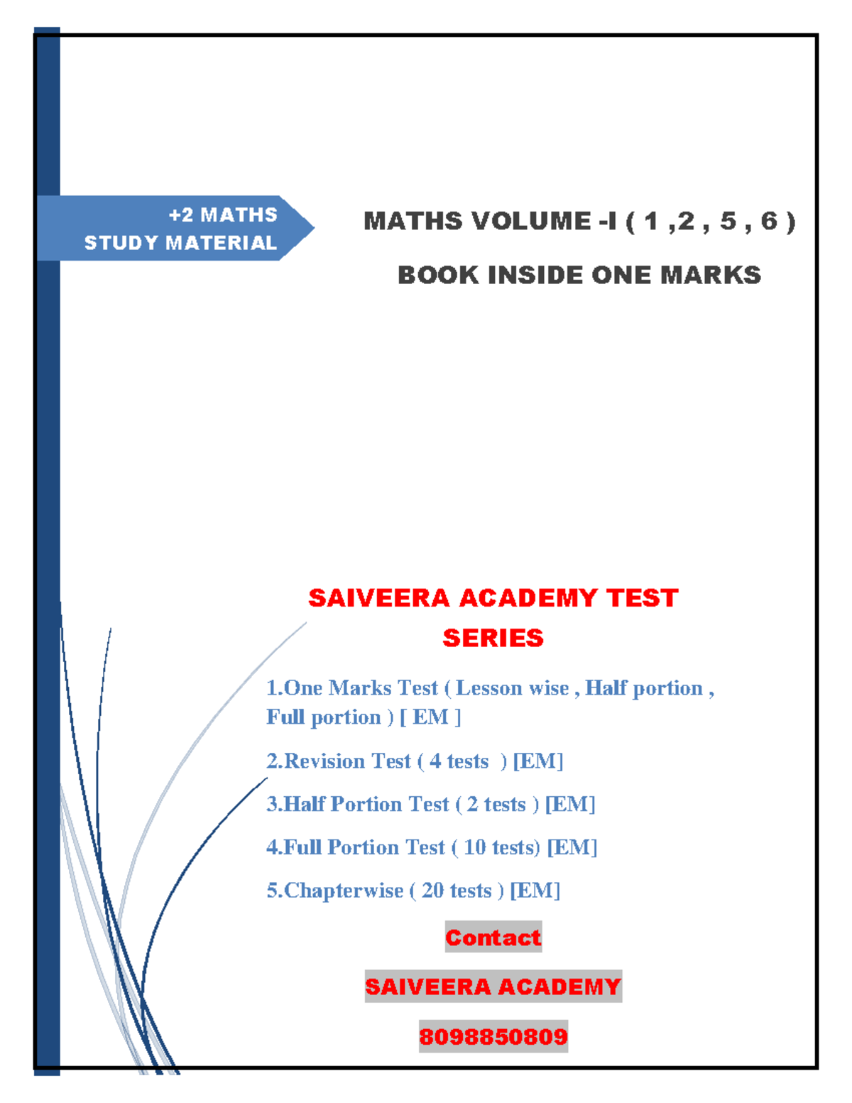 12th maths vol1 inside 1m - +2 MATHS STUDY MATERIAL MATHS VOLUME - I ...