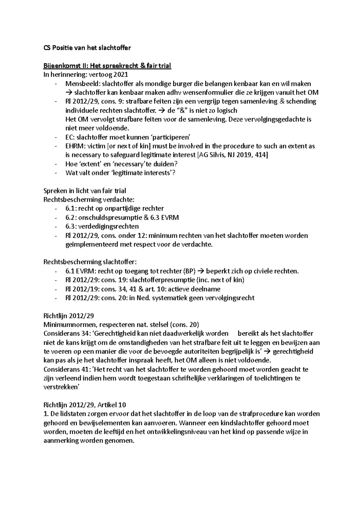 CS Positie van het slachtoffer - CS Positie van het slachtoffer ...