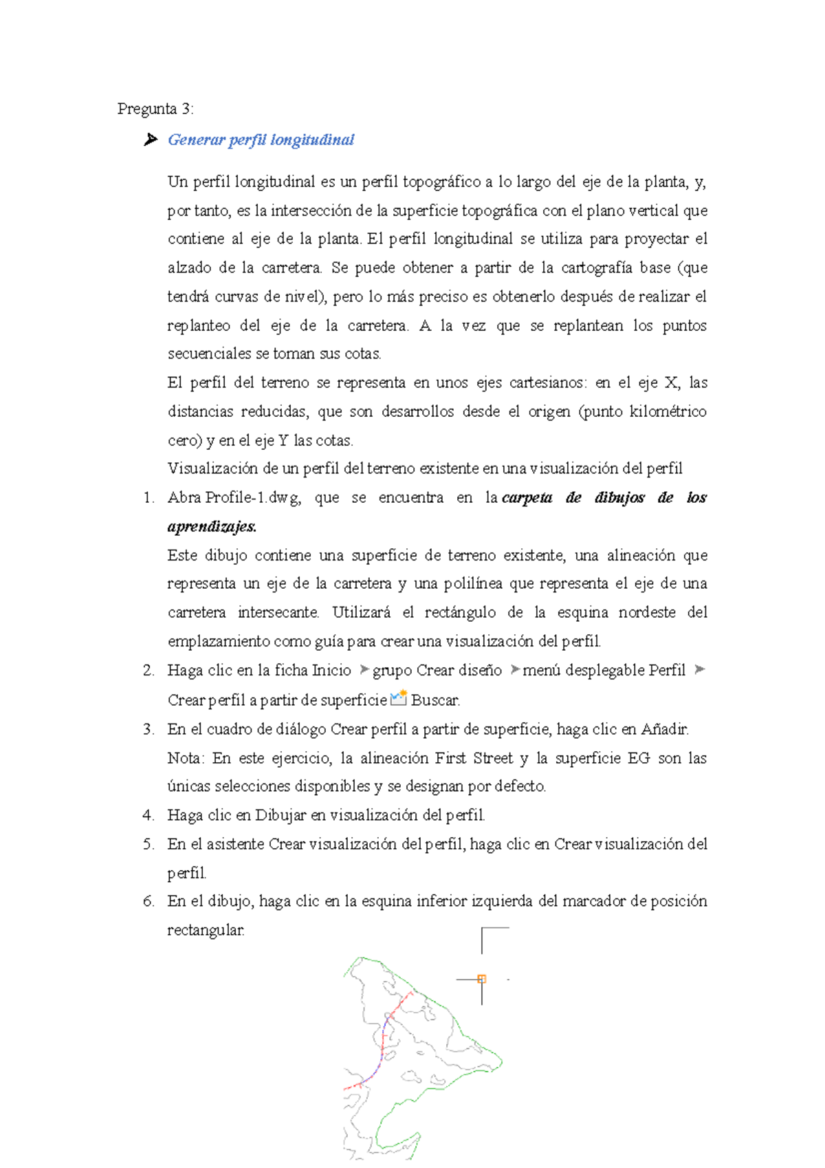 Pregnta de examen de curva de transicicon - Pregunta 3: Generar perfil ...