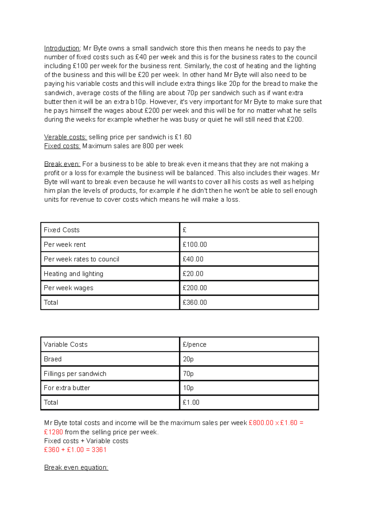 Unit 3 P4 - Business and law - Introduction: Mr Byte owns a small ...