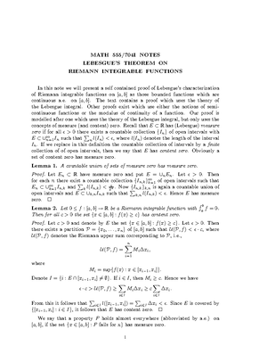 Complex Analysis UOE - Its best one - Chapter 2 Complex Analysis In this part of the course we ...