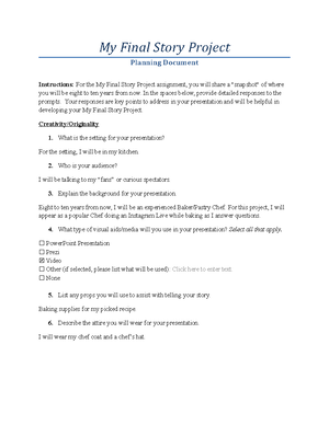 My Final Story Script - Narrator: .. welcome back to 1 Hour Florida ...