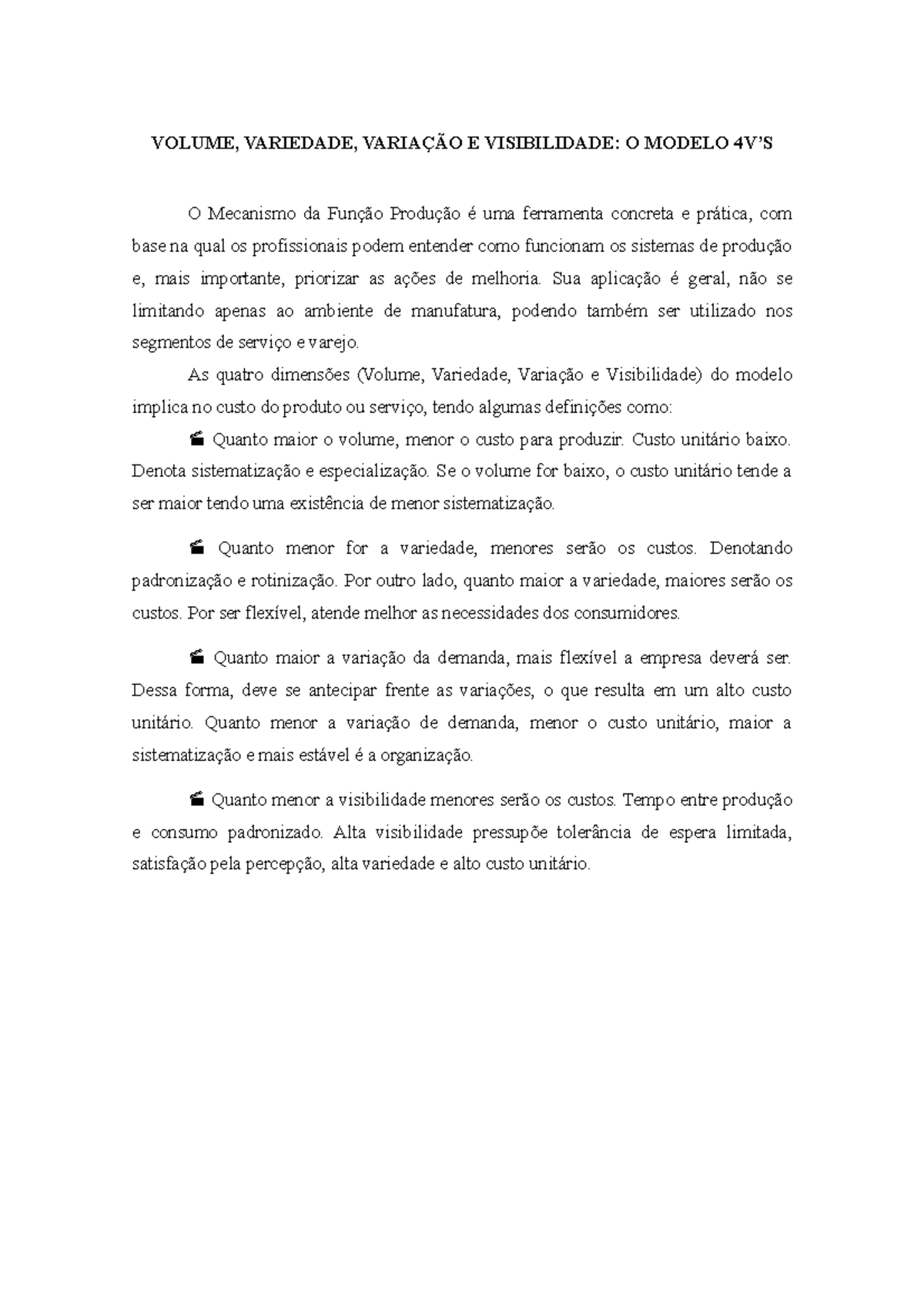 Volume, Variedade, Variação E Visibilidade O Modelo 4V’S - VOLUME ...