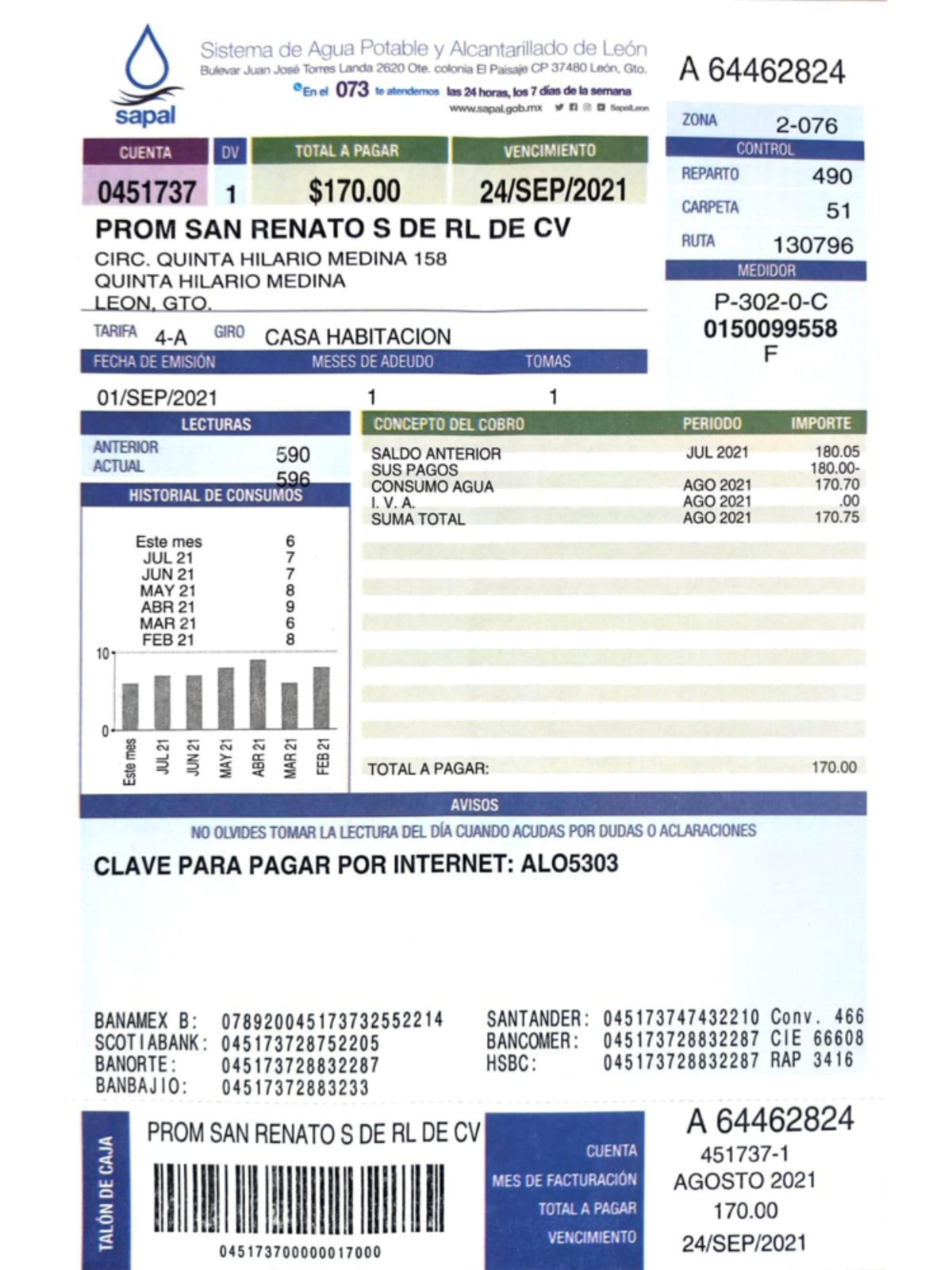 Comprobante DE Domicilio RZT - Sistema de Agua Potable y Alcantarillado ...