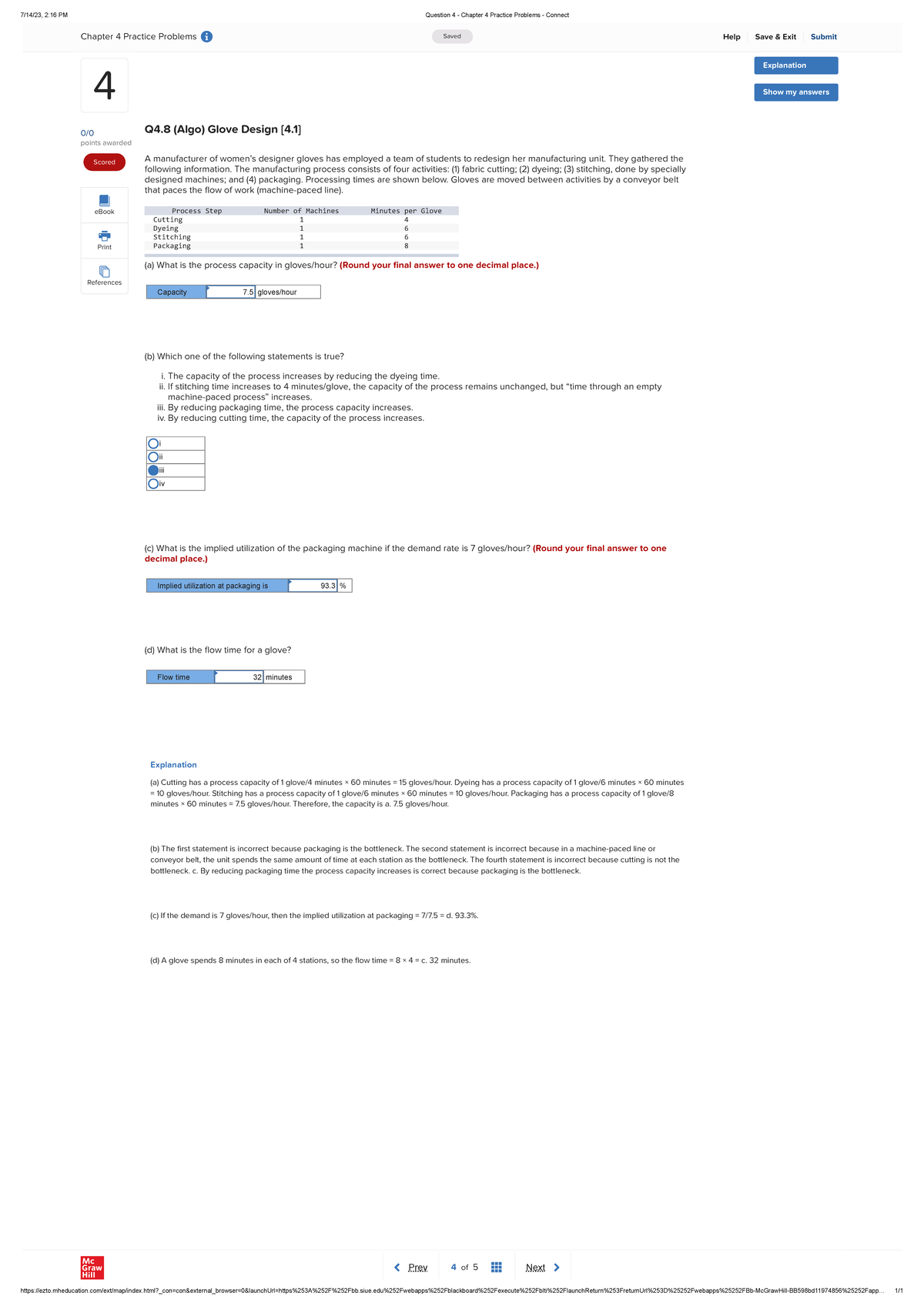 Question 4 - Chapter 4 Practice Problems - PROD 529 - SIUE - Studocu