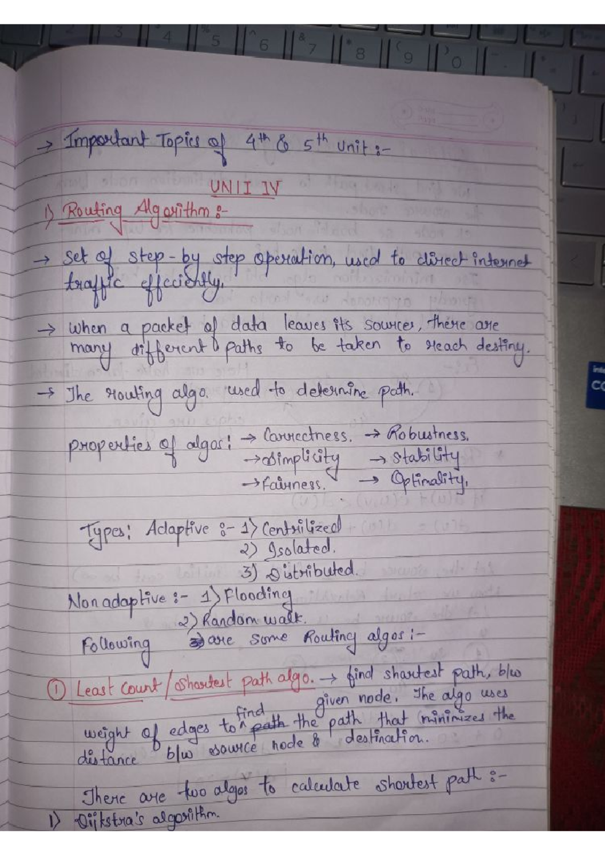 Ch 4 cn - Summary Computer network - Important Topics of 4th 5th Unit ...
