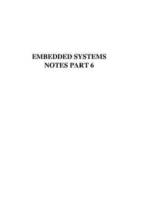 Embedded Systems Notes PART 5 - EMBEDDED SYSTEMS NOTES PART 5 Module V ...
