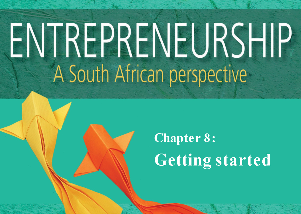 Chapter 8 - slides - Chapter8: Getting started Location Nota one ...