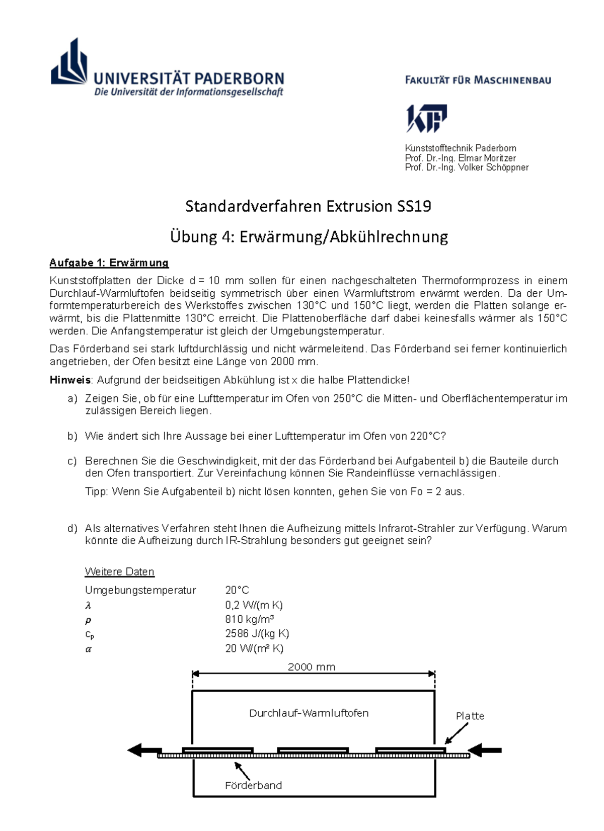 Ü4 - Abkühlrechnung mit Lösungen - Warning: TT: undefined function: 32 Kunststofftechnik ...
