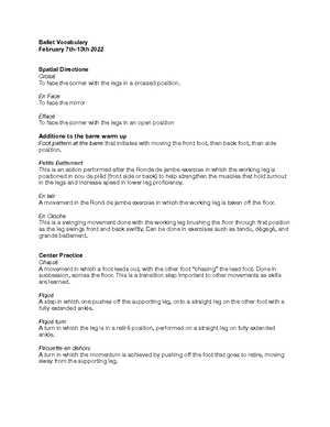 Dance Critique Info - Dance Critique Information As part of your grade ...