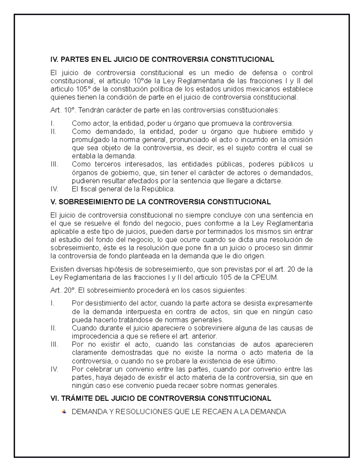 Controversia constitucional - IV. PARTES EN EL JUICIO DE CONTROVERSIA ...
