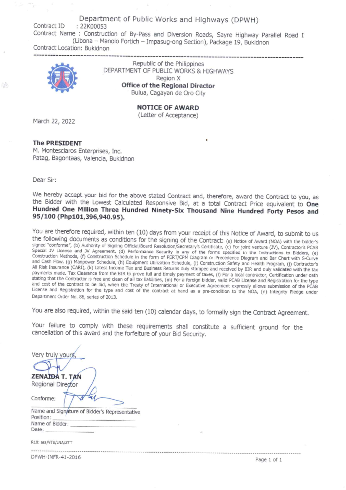 22K00053 NOA - Approved - EGR 355 - Studocu