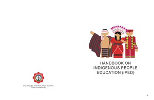 IPEd Handbook - HANDBOOK ON INDIGENOUS PEOPLE EDUCATION (IPED) REPUBLIC ...