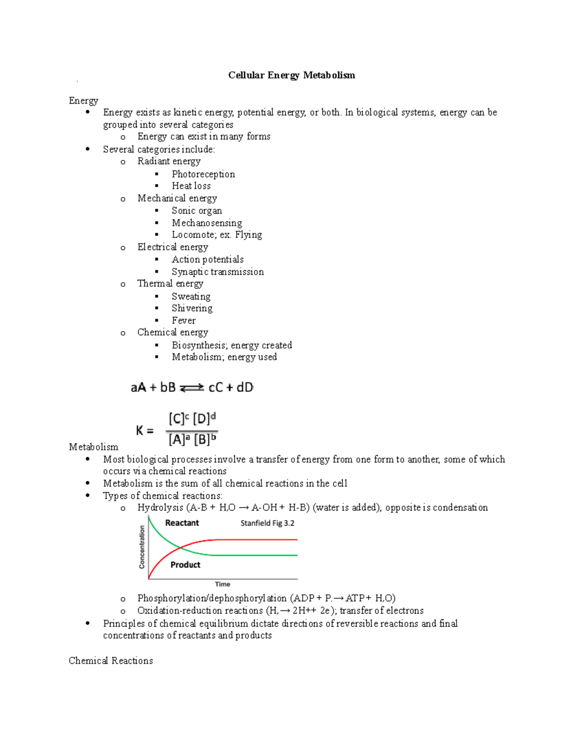 Cellular Energy Metabolism - Cellular Energy Metabolism Energy Energy ...